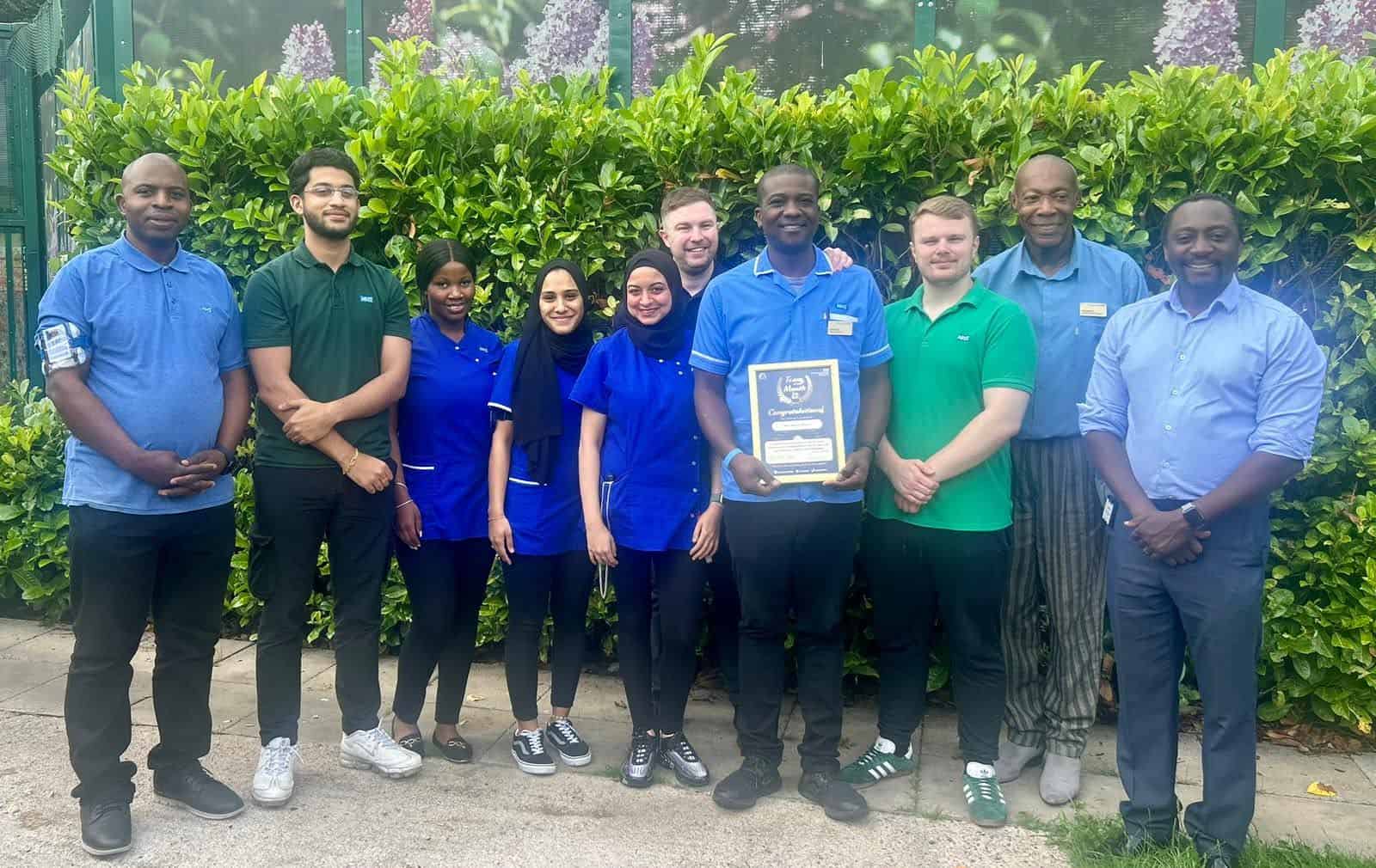 Patrick visits Mary Seacole Ward 1, July's Team of the Month ...