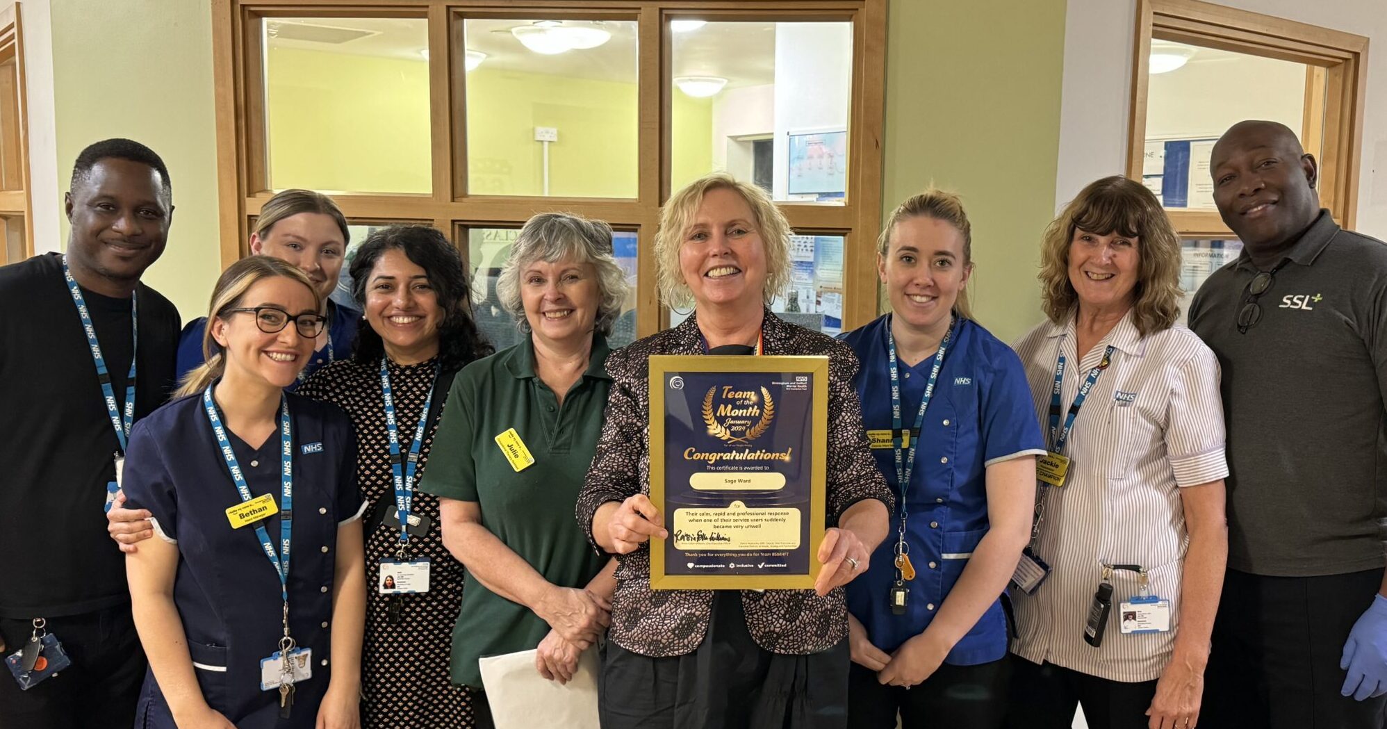 January's Team of the Month - Birmingham and Solihull Mental Health NHS ...