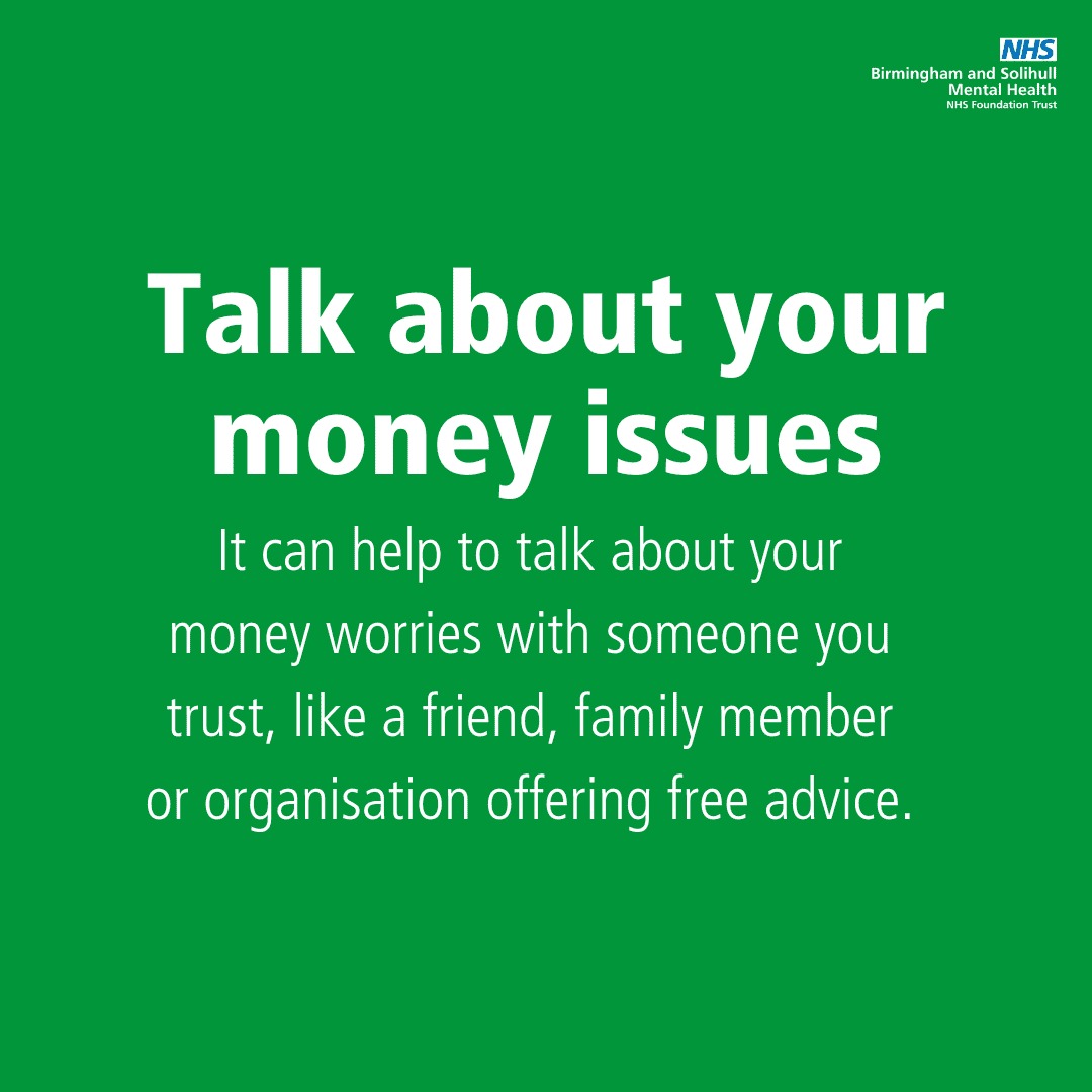 Money worries and mental health - Birmingham and Solihull Mental Health ...