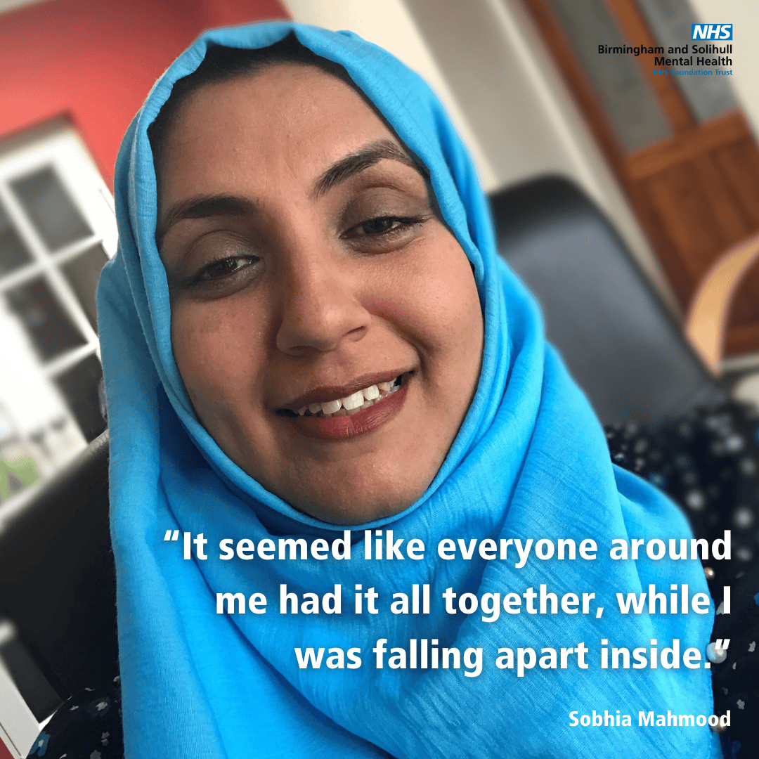 Postnatal depression - Sobhia’s story - Birmingham and Solihull Mental Health NHS Foundation Trust