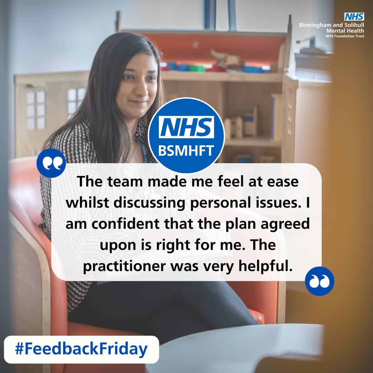 Feedback Friday Birmingham Healthy Minds Birmingham And Solihull