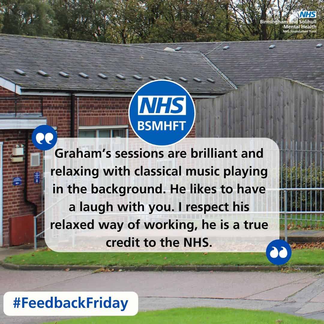 Feedback Friday - George Ward - Birmingham and Solihull Mental Health ...