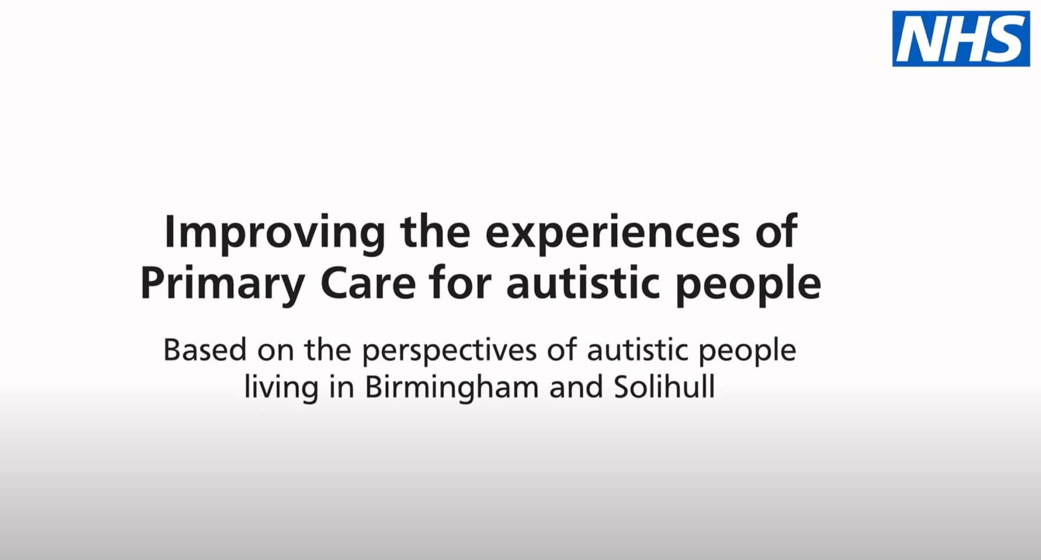 Autism - Birmingham and Solihull Mental Health NHS Foundation Trust